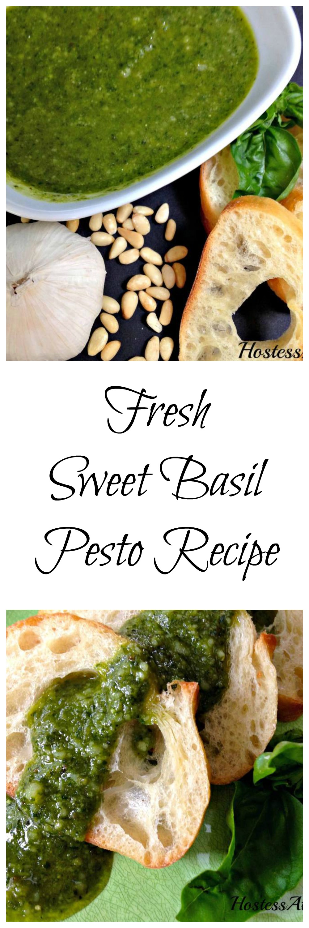 Fresh Sweet Basil Pesto Recipe - Hostess At Heart