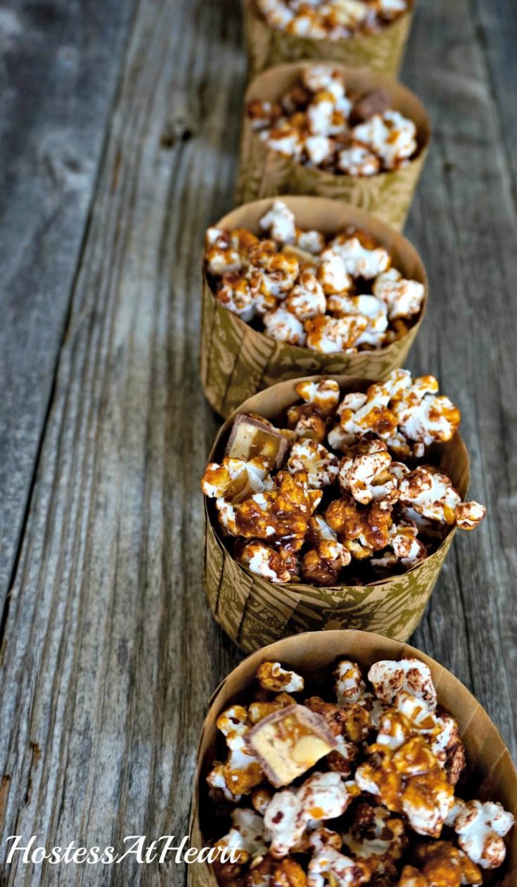 Scrumptious Candy Bar Popcorn Snack - Hostess At Heart