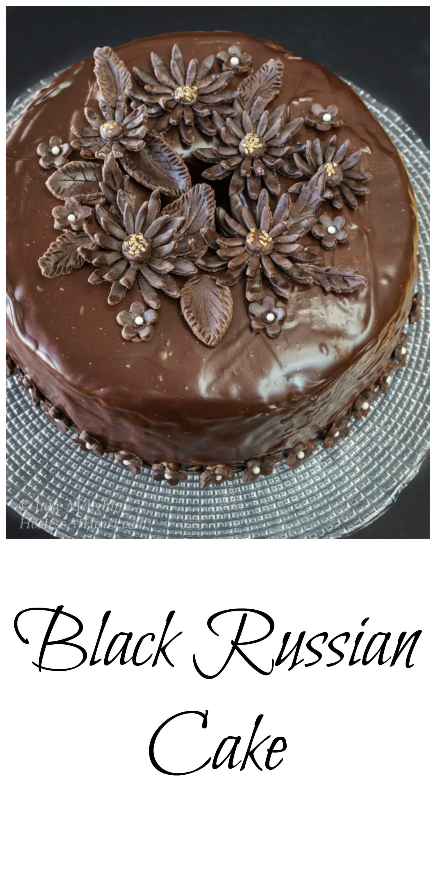 Black Russian Cake with Kahlua Filling | Hostess At Heart