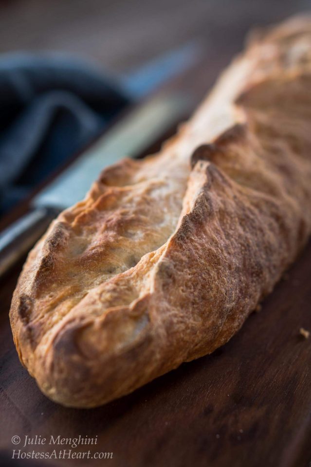Garlic Batard Bread Recipe (Easy French Loaf) - Hostess At Heart