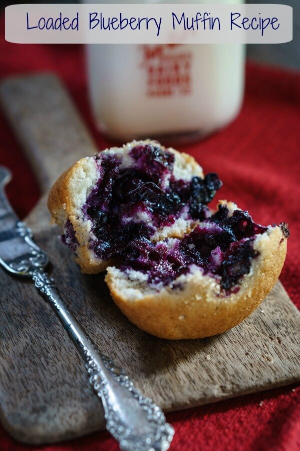 Loaded Blueberry Muffin Recipe - Hostess At Heart