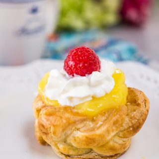 Puff Pastry Baskets with Creamy Lemon Filling | Hostess At Heart