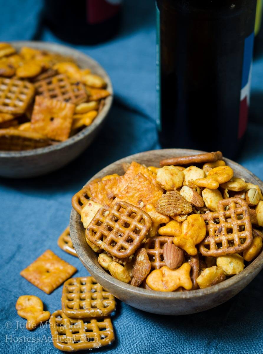 Spicy Sriracha Snack Chex Mix (For The Big Game) - Hostess At Heart
