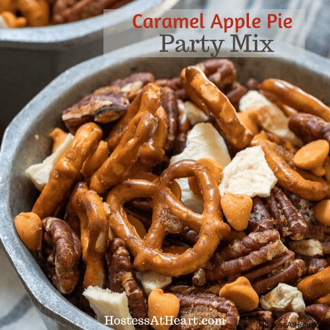 Caramel Apple Pie Snack Mix (Finger Friendly Favorite) - Hostess At Heart