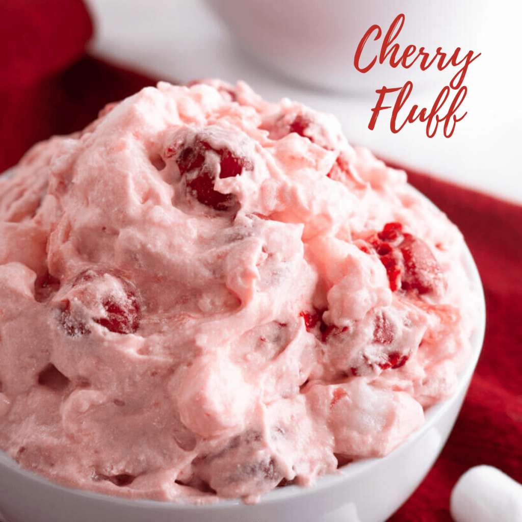 Cherry Fluff - Big Batch Recipe - Hostess At Heart