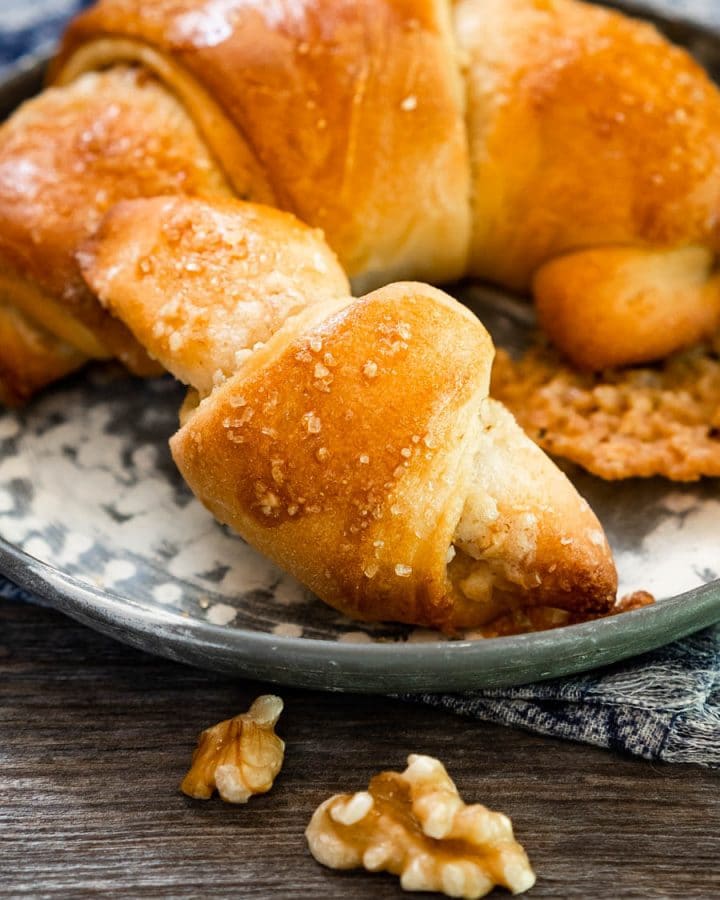 Soft Kifli Walnut Roll Crescents - Hostess At Heart
