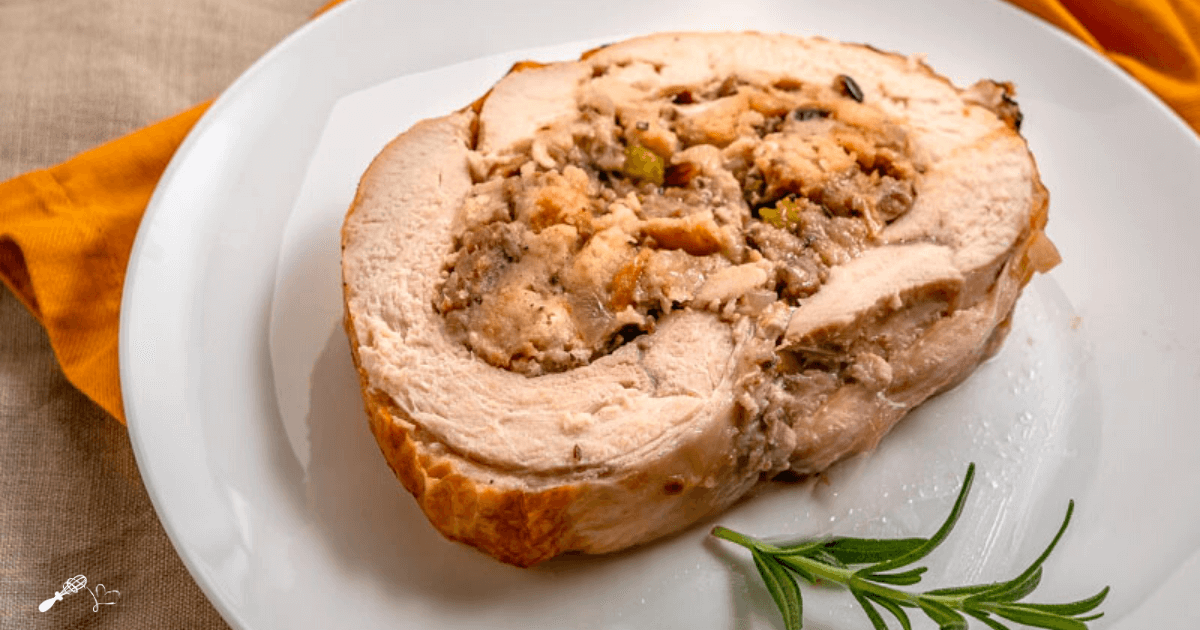 Roasted Turkey Roulade Recipe (Stuffed Turkey Roll) - Hostess At Heart