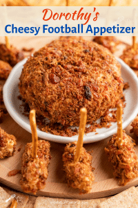 Dorothy's Cheesy Football Appetizer Recipe - Hostess At Heart