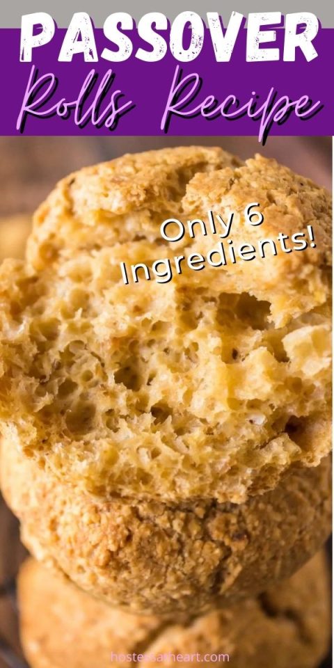 6 Ingredient Passover Rolls - Easy Recipe - Hostess At Heart