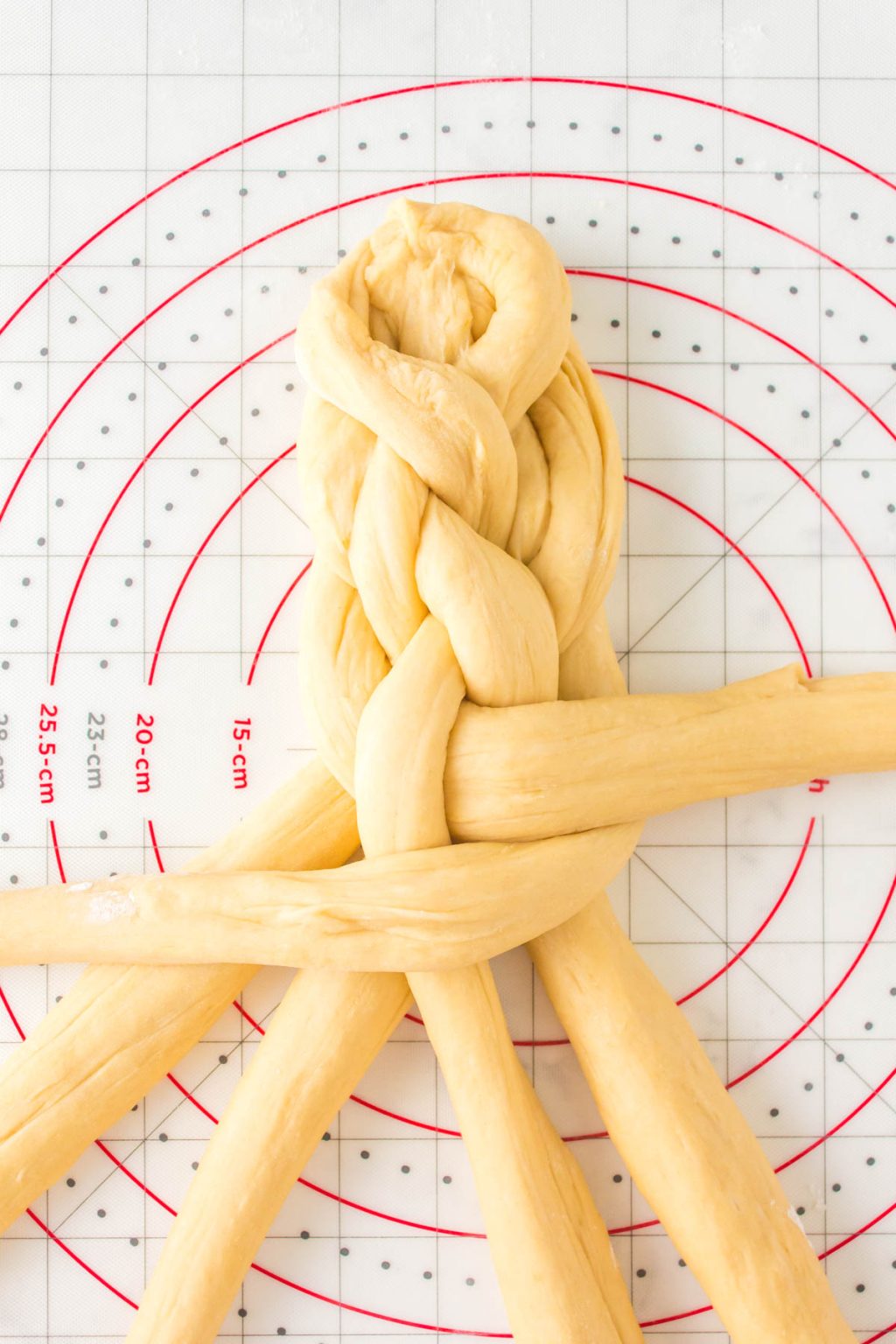 6 Strand Braided Challah Bread Recipe - Hostess At Heart