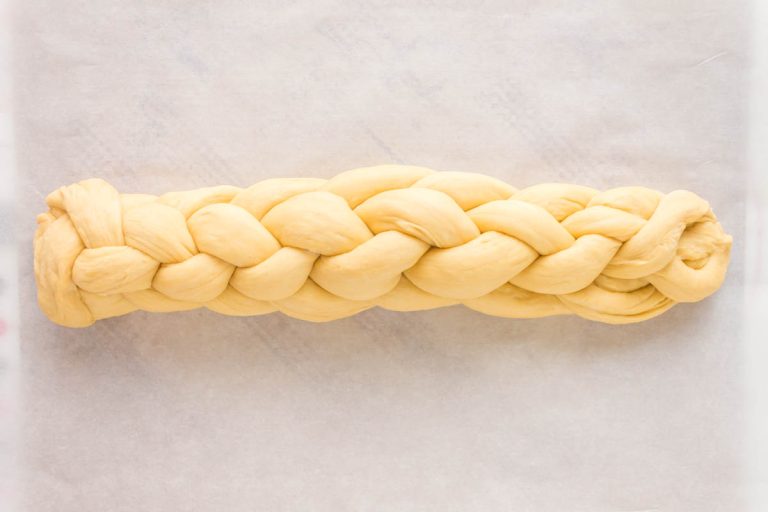 6 Strand Braided Challah Bread Recipe - Hostess At Heart