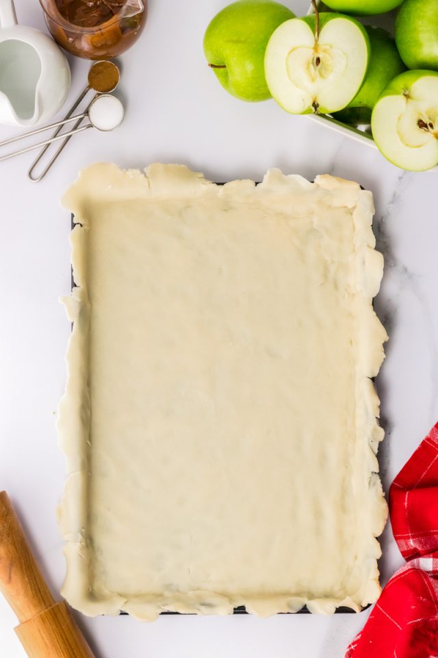 Caramel Apple Slab Pie Recipe - Hostess At Heart