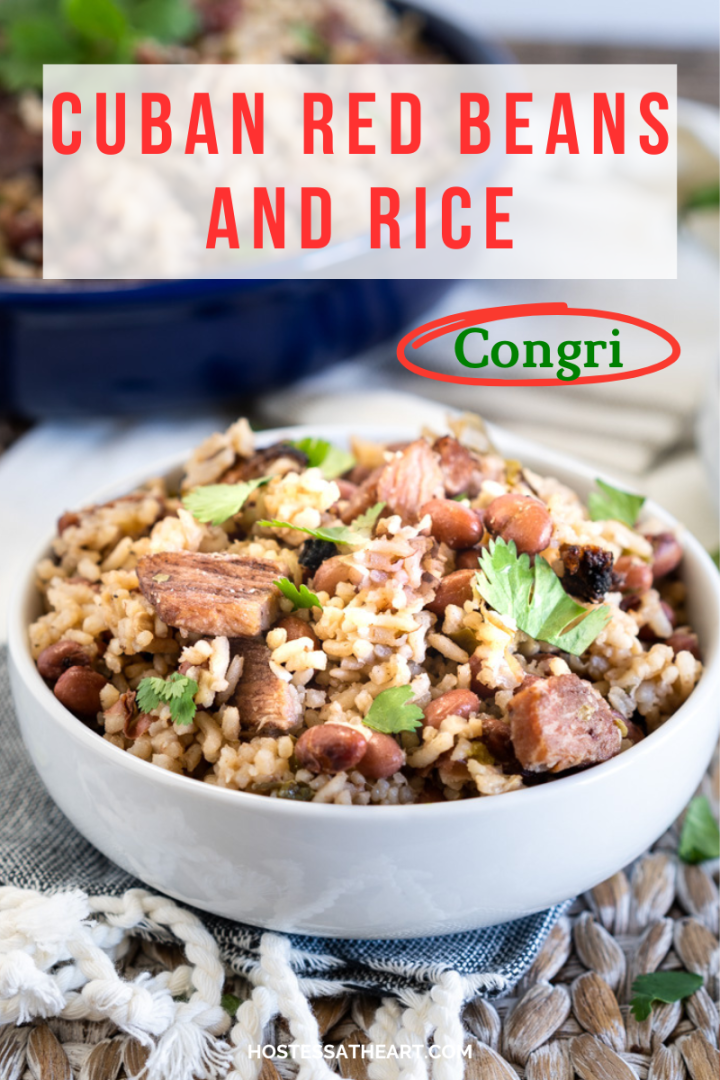 Cuban Red Beans and Rice Recipe (Congri) - Hostess At Heart
