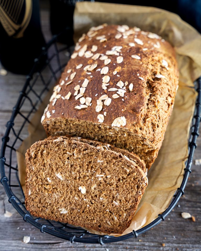 Easy Irish Brown Bread Recipe (with Oats) - Hostess At Heart