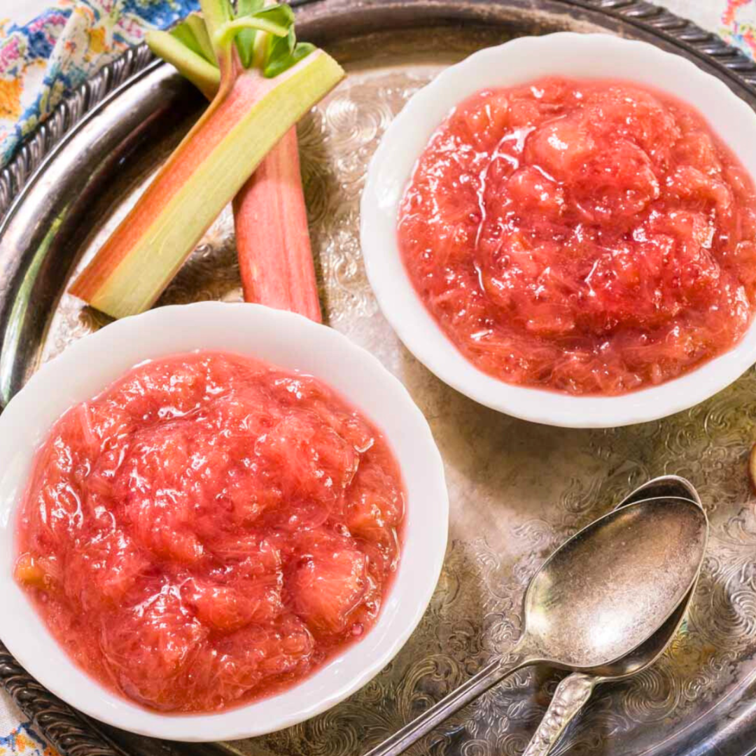 Easy Rhubarb Sauce Recipe (4 Simple Ingredients) - Hostess At Heart