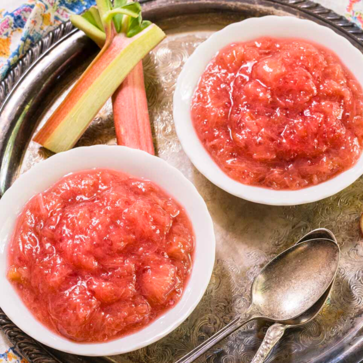 Easy Rhubarb Sauce Recipe (4 Simple Ingredients) - Hostess At Heart
