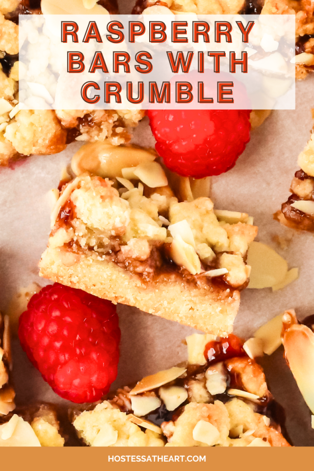 Easy Raspberry Bars Recipe (with Crumble Topping) - Hostess At Heart