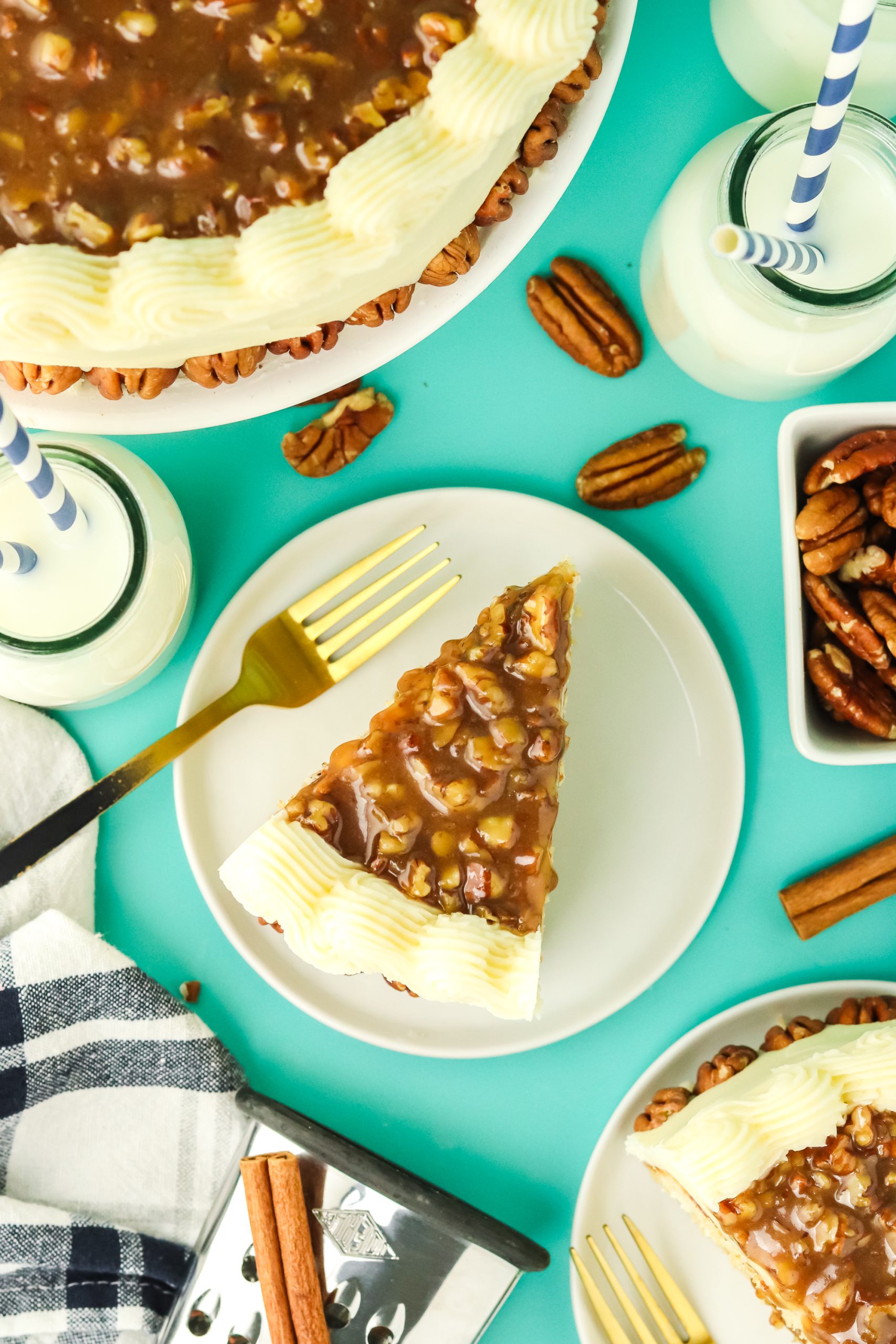 Pecan Pie Layer Cake Recipe (with Pecan Filling) - Hostess At Heart