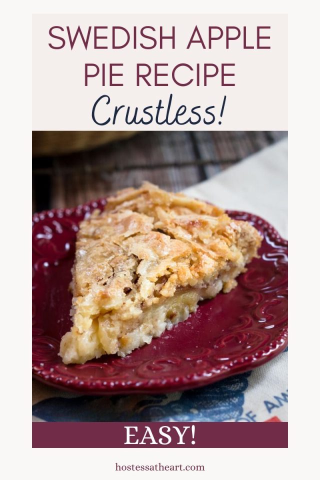 Swedish Apple Pie Recipe (The Easiest Pie You'll Ever Make) - Hostess ...