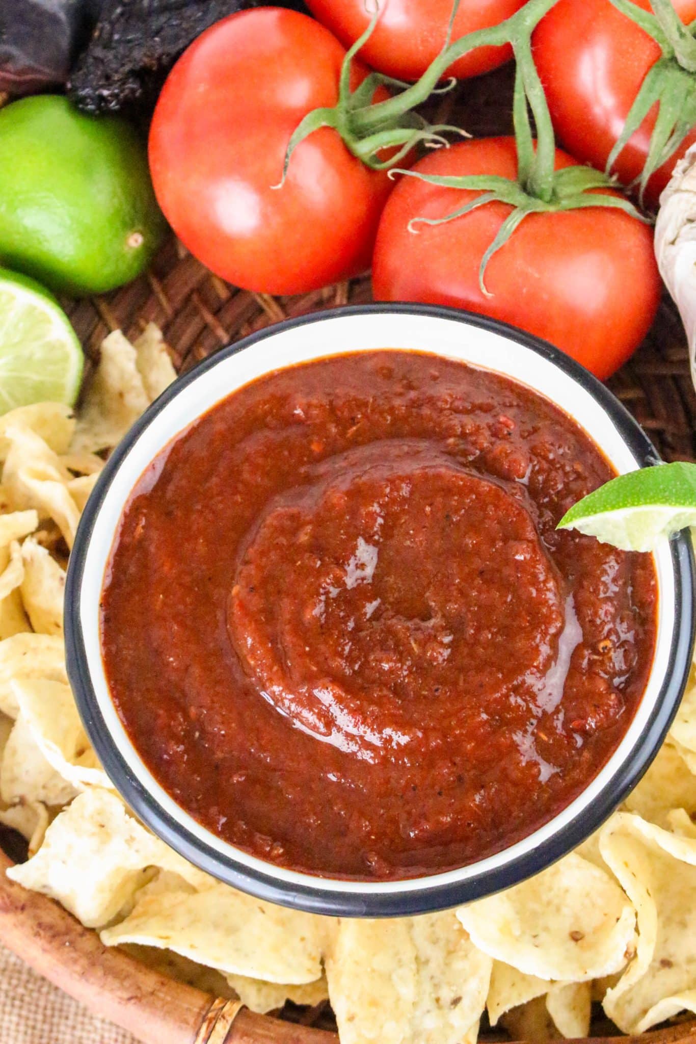 Homemade Salsa Roja Recipe: Easy Red Salsa with Dried Chiles - Hostess ...