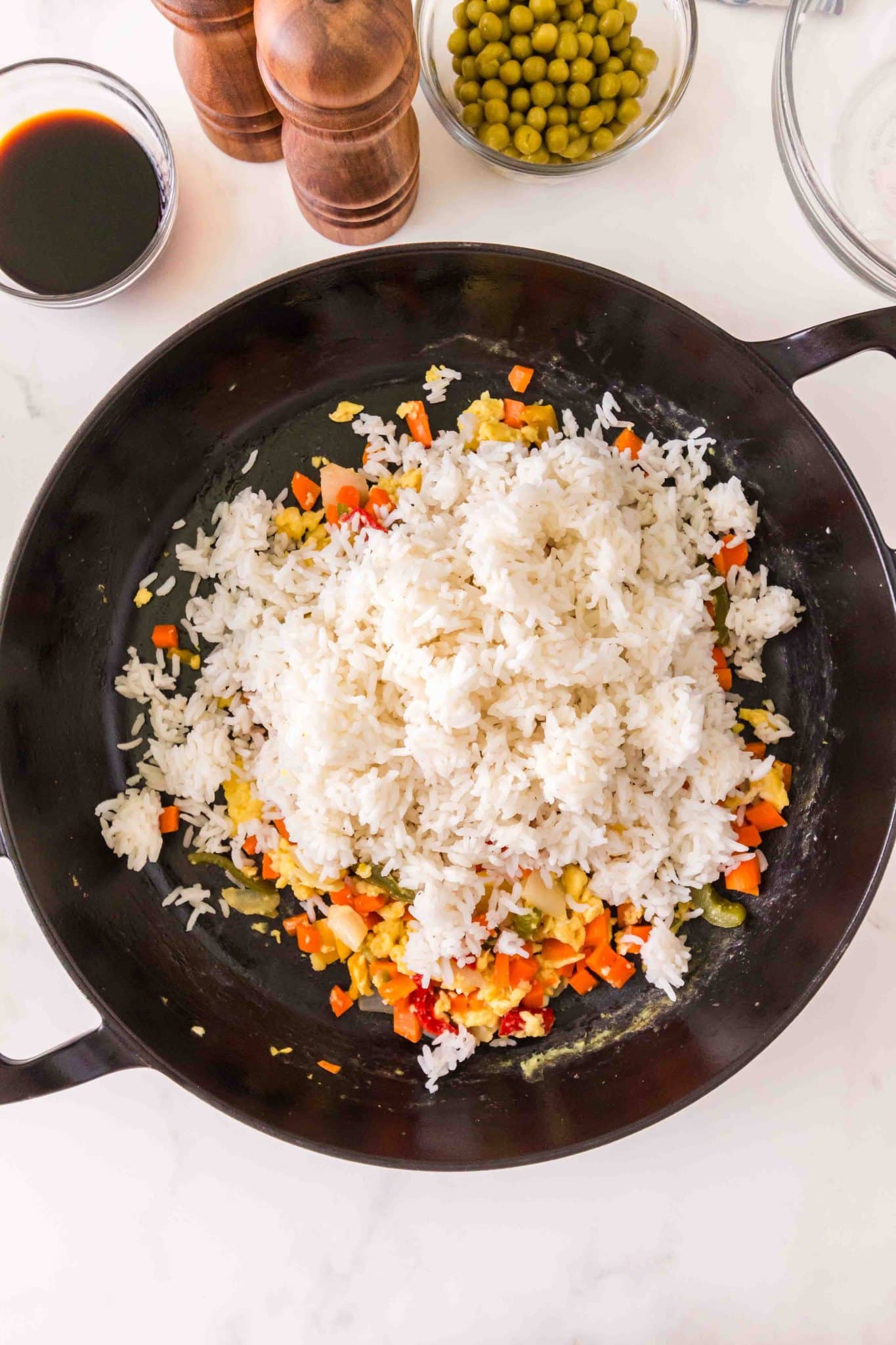 Simple Fried Rice Recipe with Egg - Hostess At Heart