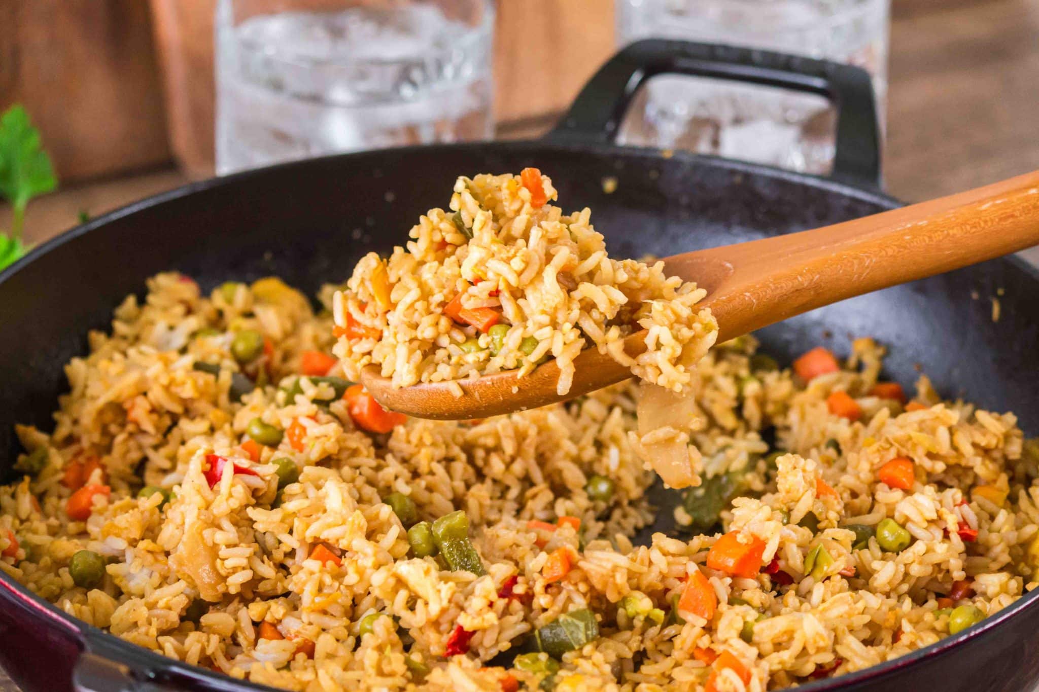 Simple Fried Rice Recipe with Egg - Hostess At Heart