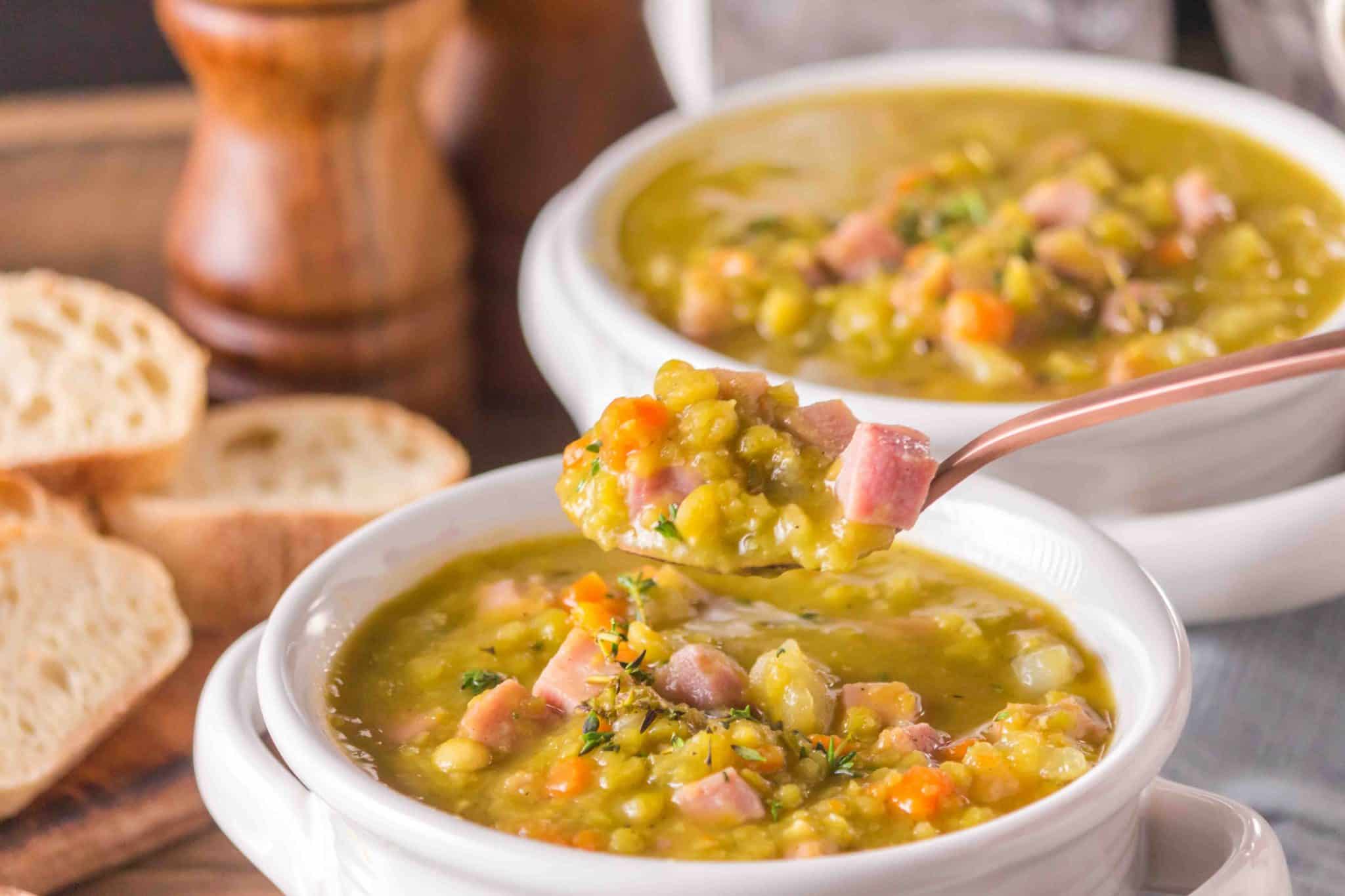 Split Pea and Ham Soup: The Ultimate Leftover Ham Recipe - Hostess At Heart